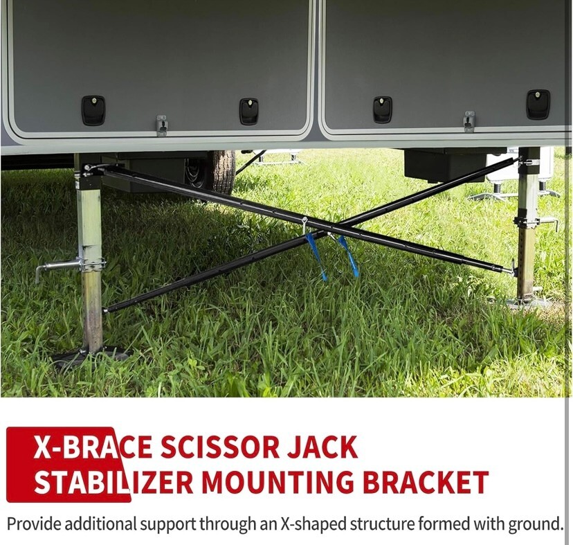 X-Brace Scissor Jack Stabilizer Mount 5th Wheel Stabilizer Landing ...