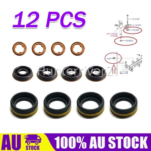 4x For Mazda BT-50 BT50 2.5 3.0 Diesel Cylinder Head Injector Seal ...