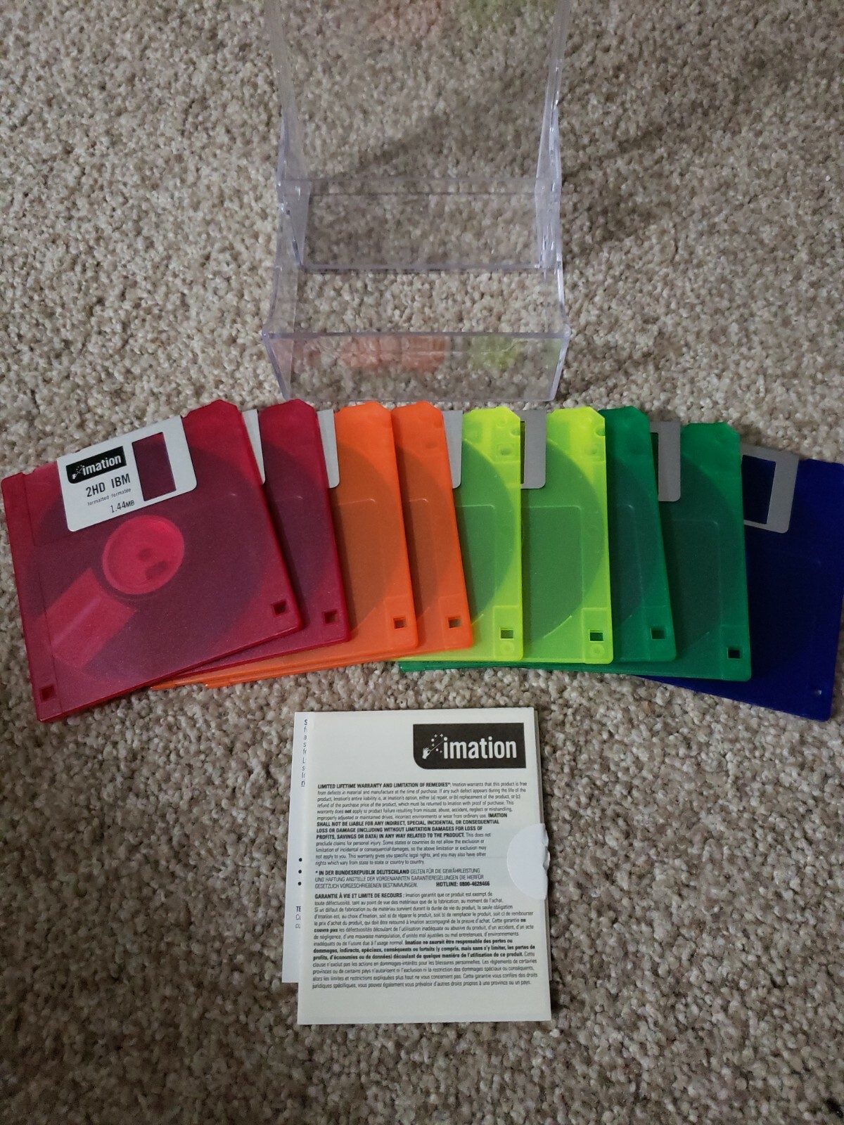 Imation 3M Floppy Diskettes High Density DS, 2HD. 9-3.5”1.44MB (Bin#10 ...