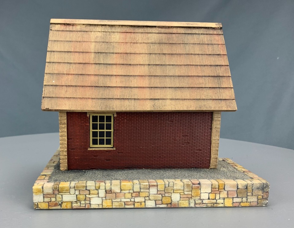 O On3 On30 Built Craftsman Brick Freight Building On Stone Platform ...