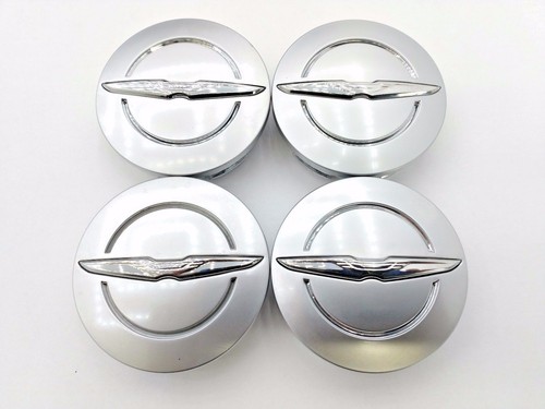 Chrysler 200 300 Pacifica Caravan Center Hub Caps Matte Silver Set Of 4 ...