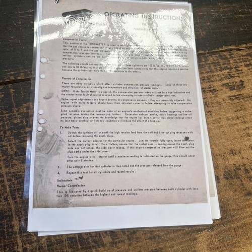 Replex Tunemaster No.1 Operating Instructions Repro Laminated Brochure ...