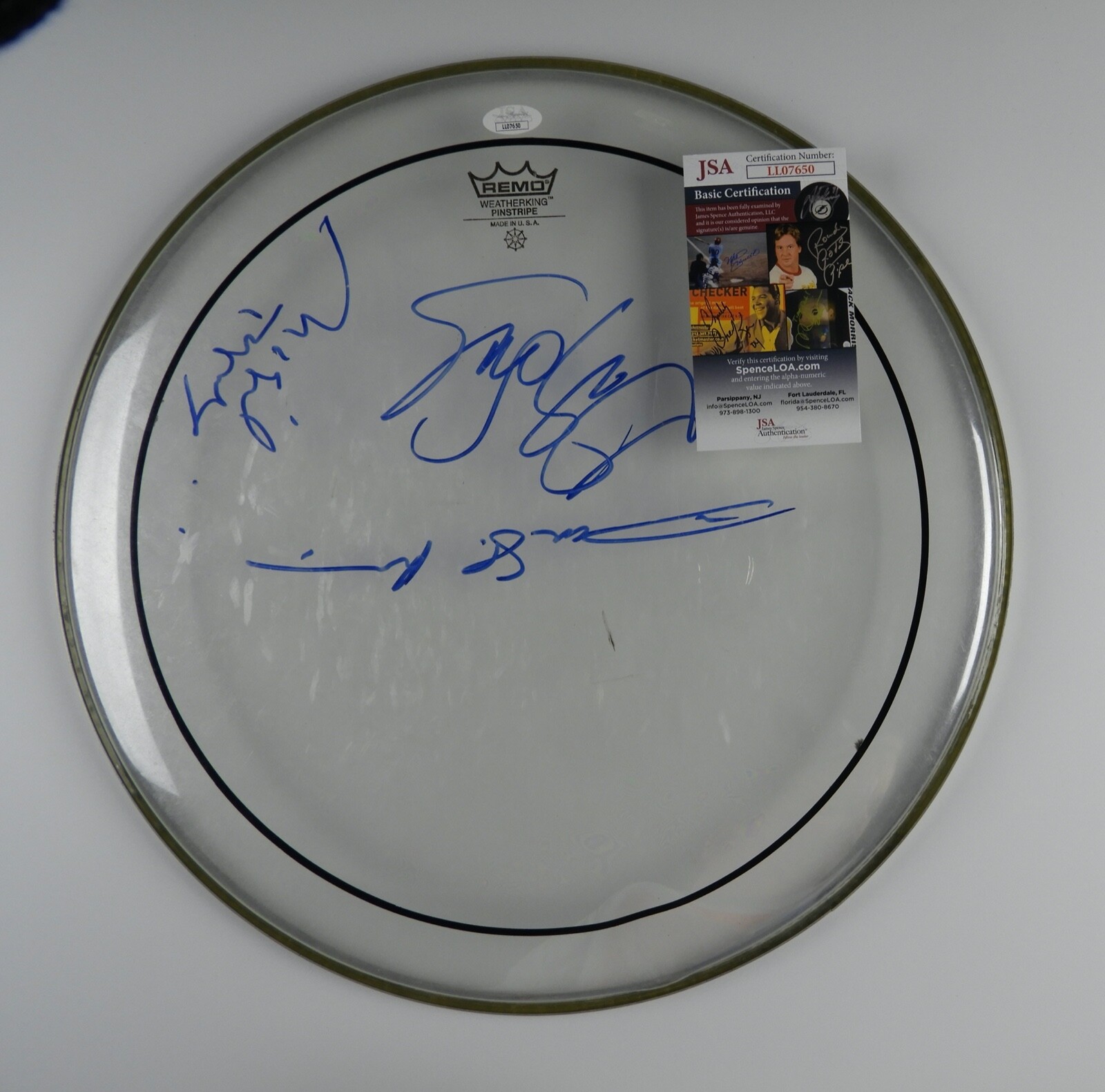 Spinal Tap Stage Used Autograph Signed Drum Head JSA COA 16" Michael ...