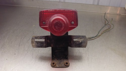 72 Honda CL 350 Tail Light w Mount Lens cracked 1972 SOHC CL350 CB T1-4 ...