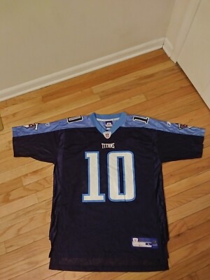 Vince Young Tennessee Titans NFL Equipment Reebok Jersey Men's Size L ...