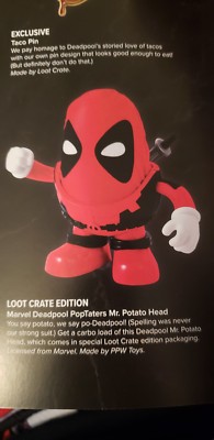 Deadpool Loot Crate DX May 2018 Mr Potato Head Poptaters New | eBay
