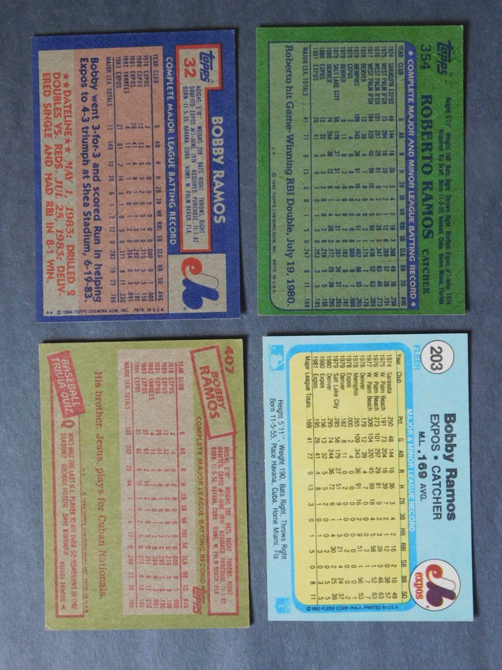 Bobby (Roberto) Ramos 4 Card Lot | eBay