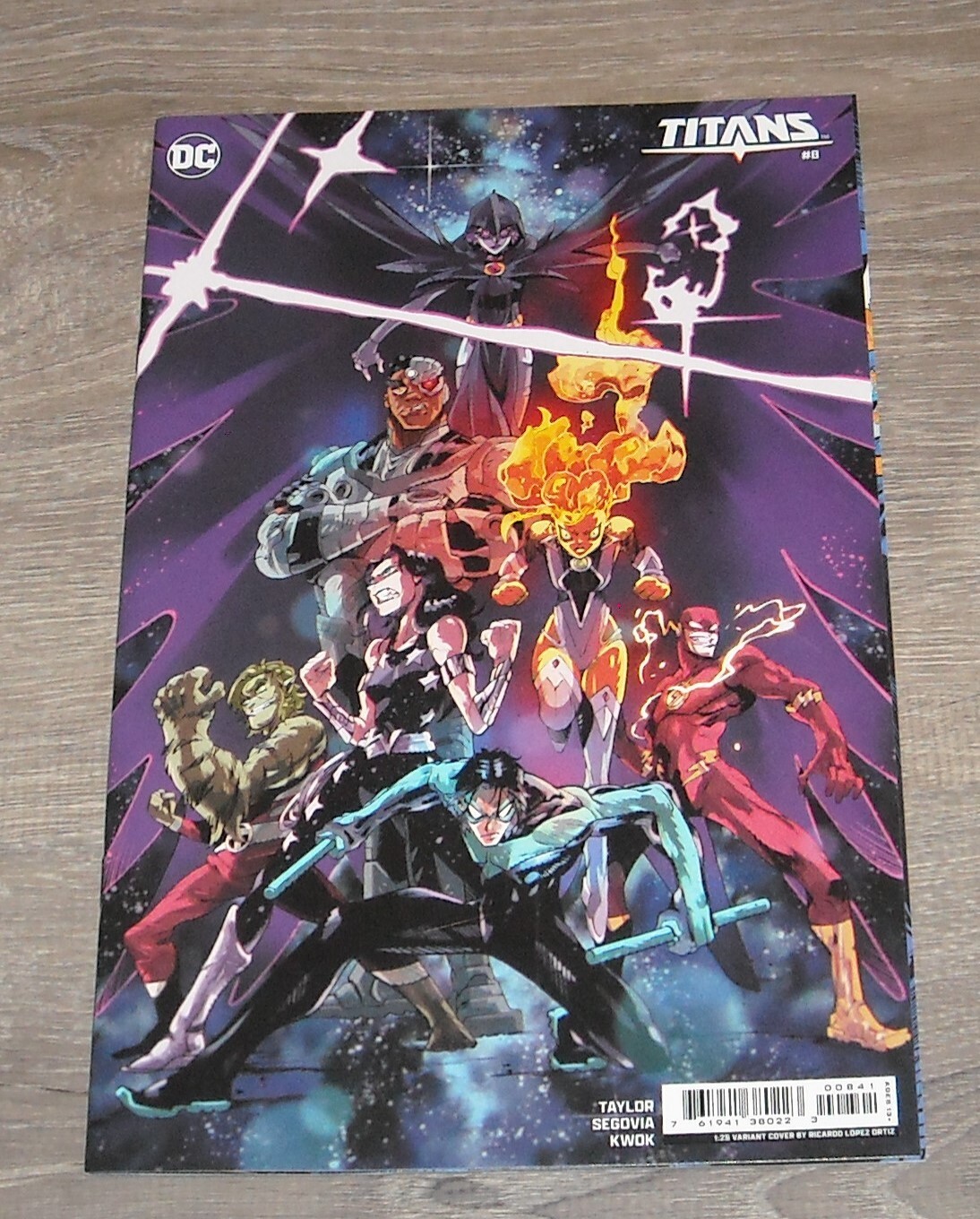 TITANS # 8 DC COMICS April 2024 RICARDO LOPEZ ORTIZ 1:25 VARIANT COVER ...