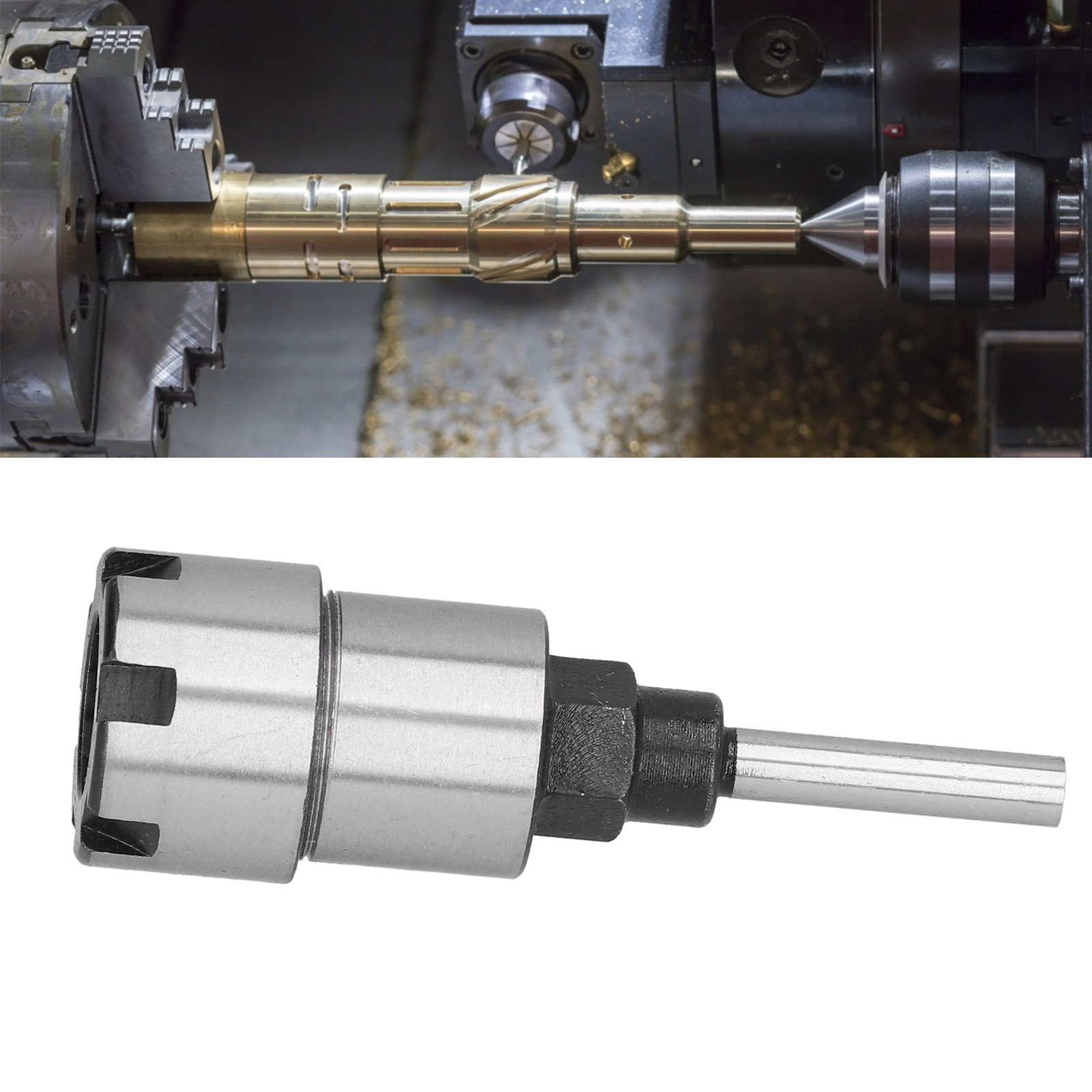 Shank Router Bit Collet Extension Lathe W/ 1/4in Tool Holder SL6.35（1/4 ...