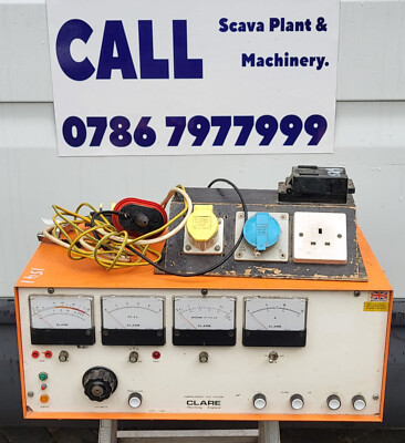 Clare A433 A133 electrical safety PAT tester testing comprehensive test ...