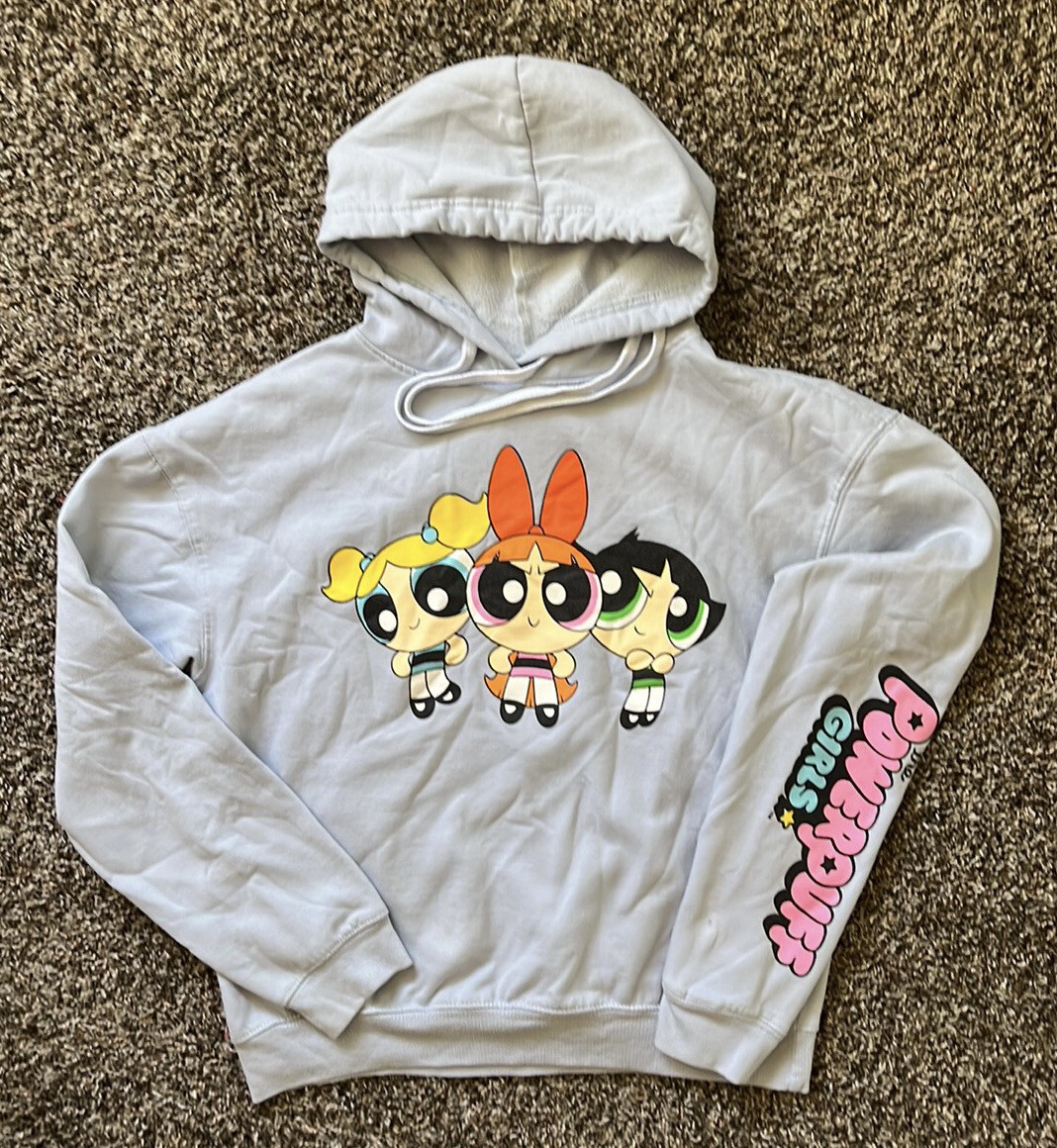 Cartoon Network Powerpuff Girls Light Blue Graphic Lo… - Gem