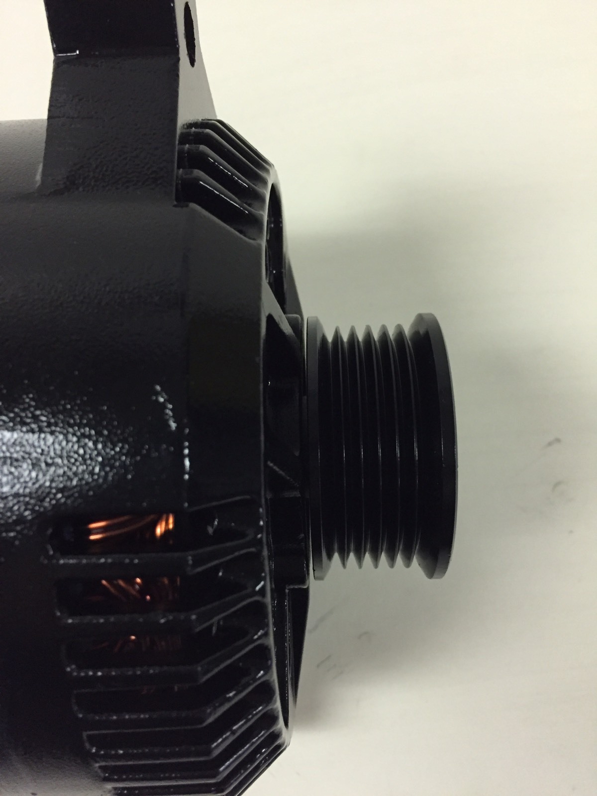 FORD LOAD BOSS BLACK PAINTED ALTERNATOR 160 AMPS UPGRADE 1G 2G 1 WIRE ...