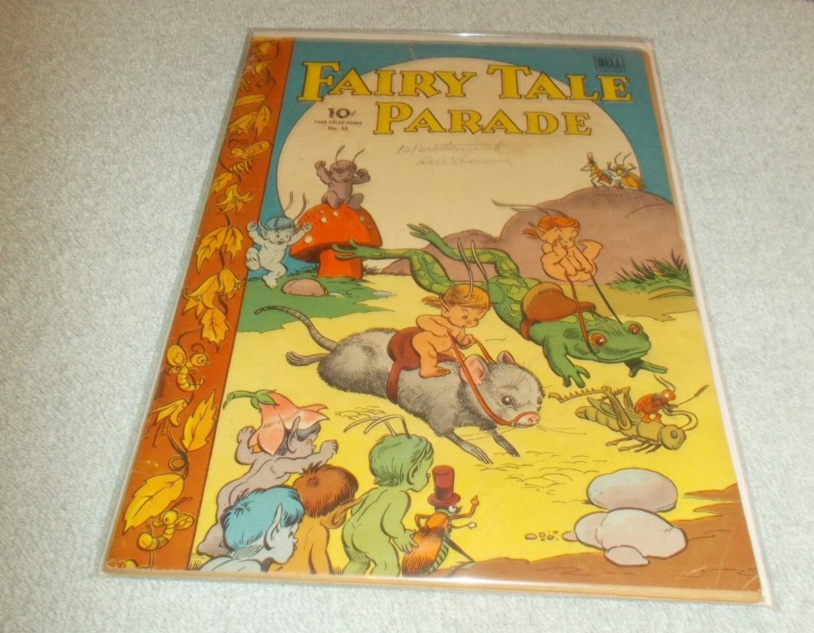 FAIRY TALE PARADE # 69 GD+ DELL FOUR COLOR COMICS 1945 ENCHANTED ELVES ...