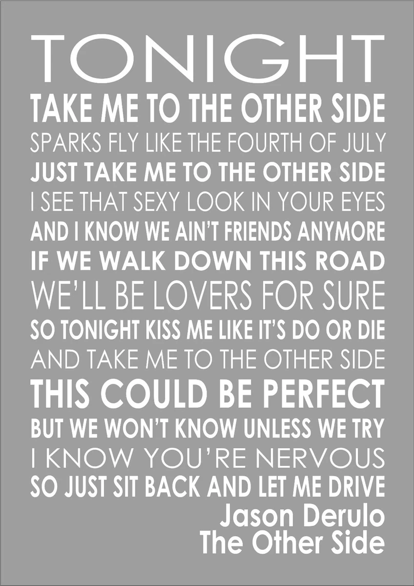 The Other Side Jason Derulo Lyrics