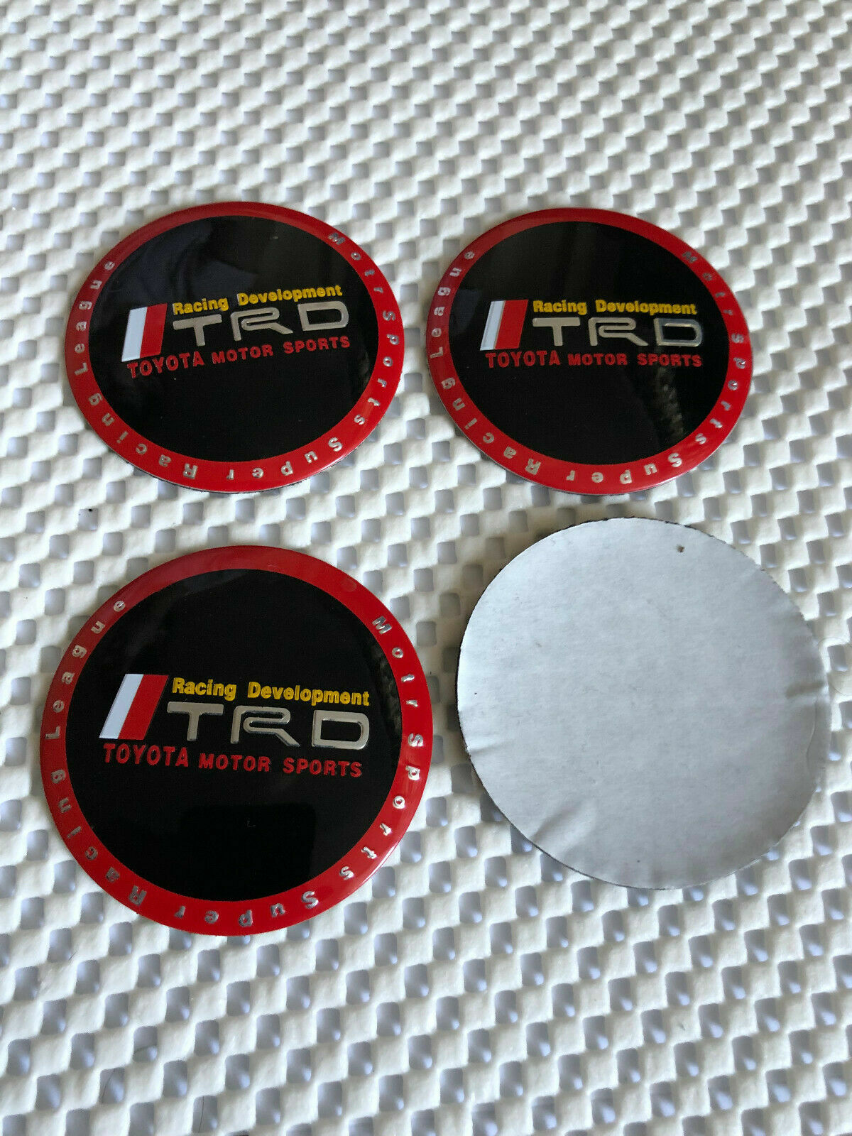 4x Stickers Wheel Centre Caps 56mm TRD Logo Centre Hub Cap Sticker TRD ...