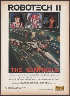 ROBOTECH II : The Sentinels - Original 1985 Trade AD / ADVERTISEMENT ...