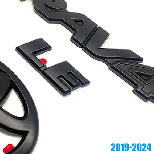 Emblem Overlay Kits For RAV4 LE 2019-2024 Rear Trunk Nameplates ...