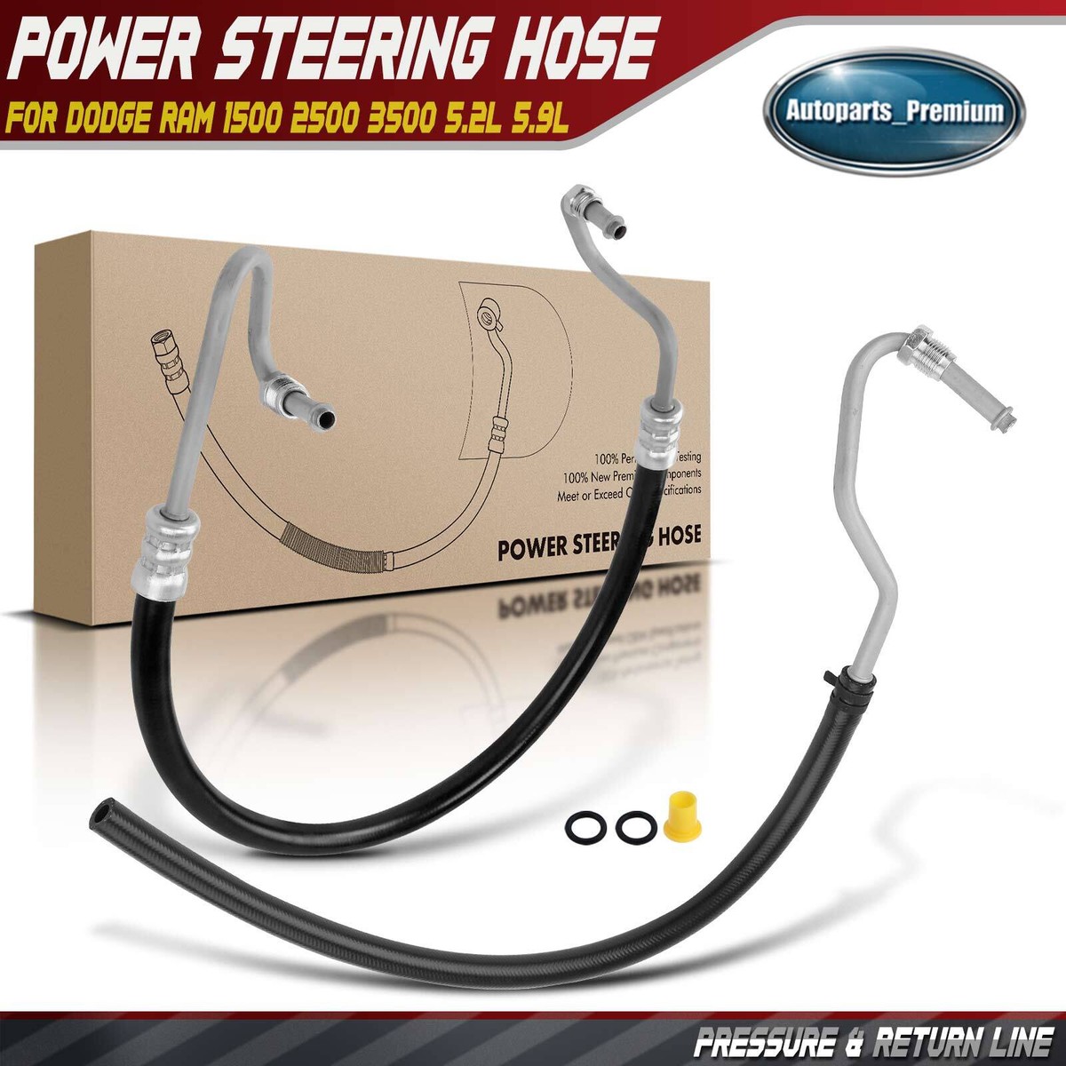 Power Steering Pressure Hose Replacement Edelmann 92422 Power Steering