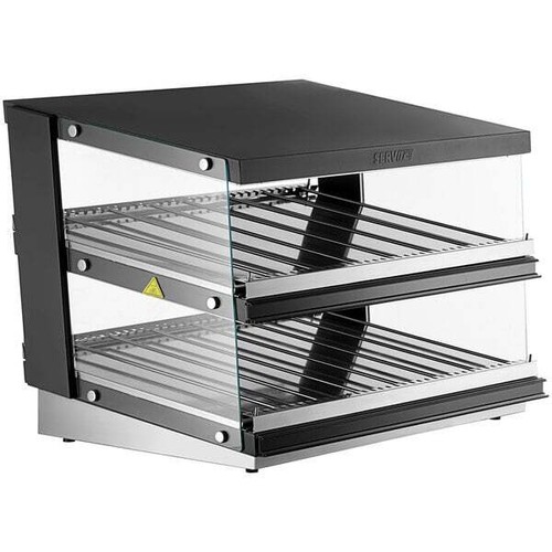 36" Commercial Heated Display Case Full Service Food Warmer Countertop ...