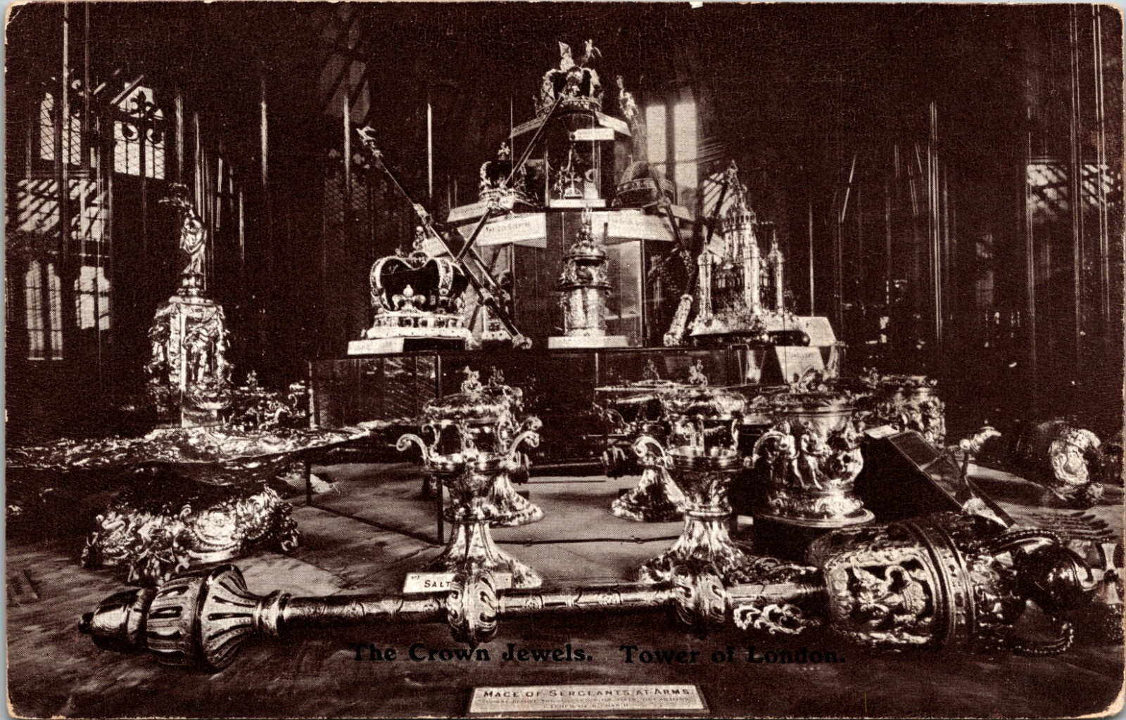 Cullinan Diamond Mace The Crown Jewels Tower of London England Postcard ...