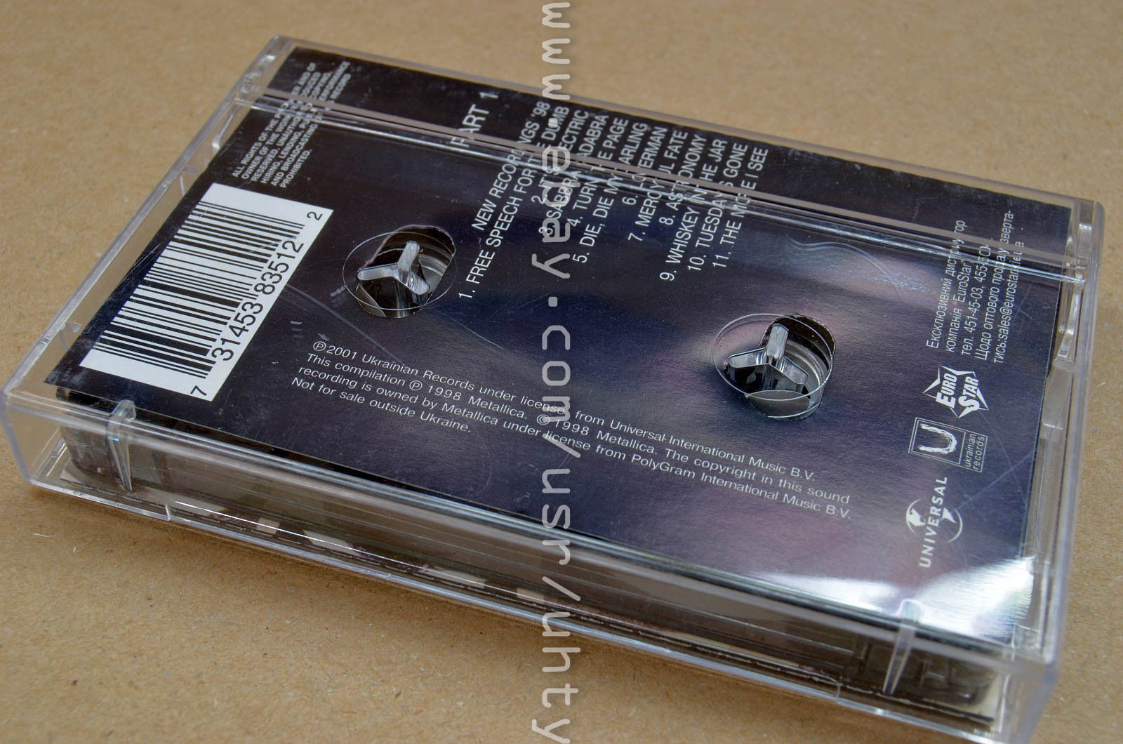 METALLICA GARAGE INC VERY RARE UKR ORIGINAL DOUBLE TAPE CASSETTE ...