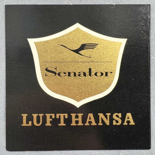 Lufthansa Senator Vintage Original Airline Luggage Label Baggage ...