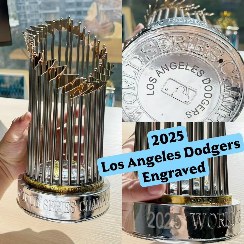 11.8 inches 2025 World Series Trophy Los Angeles Dodgers MLB Resin ...