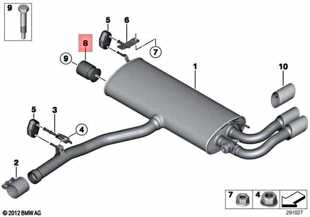 BMW 1830 7639889 Original OEM Vibration Damper 18307639889-01 for sale ...