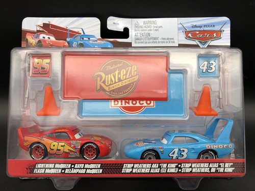 Disney Pixar Cars Lightning McQueen and Strip Weathers The King ...
