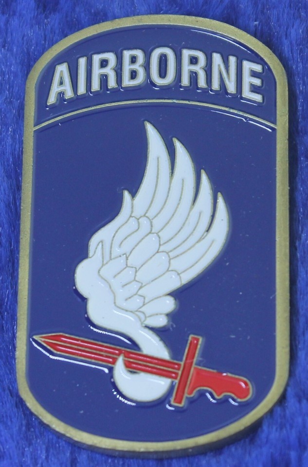 US Army 173rd Airborne Infantry 1965-1971 First Vietnam Iraq Challenge ...