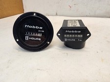 Hobbs Round Hours Elapsed Time Meter LR 42455 for sale online | eBay