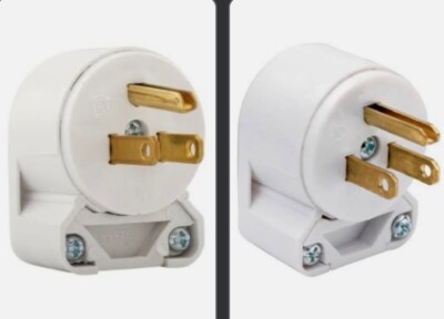 COOPER 4867ANW-BOX PLUG ANGLE 15A 125V 2P3W VINYL STRAIGHT WHITE | eBay