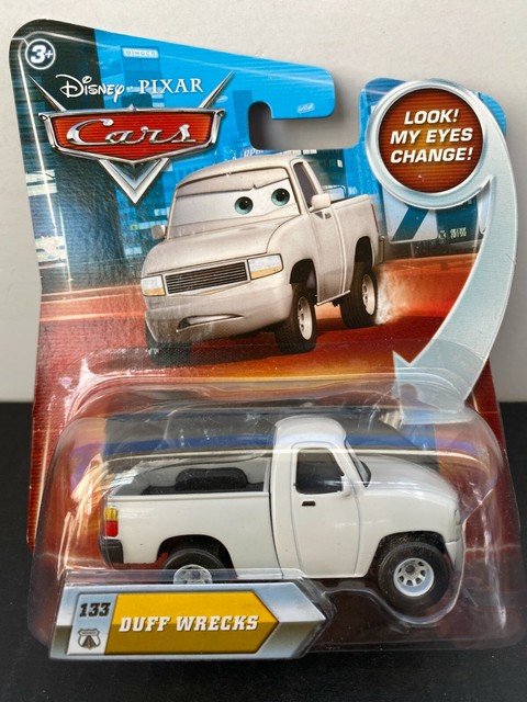 Disney Pixar Cars Lenticular Eyes Duff Wrecks Die Cast Truck Mattel ...