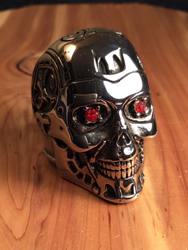 Terminator T800 Skull Ring Cyborg Ring Arnold Schwarzenegger size 10 1/ ...