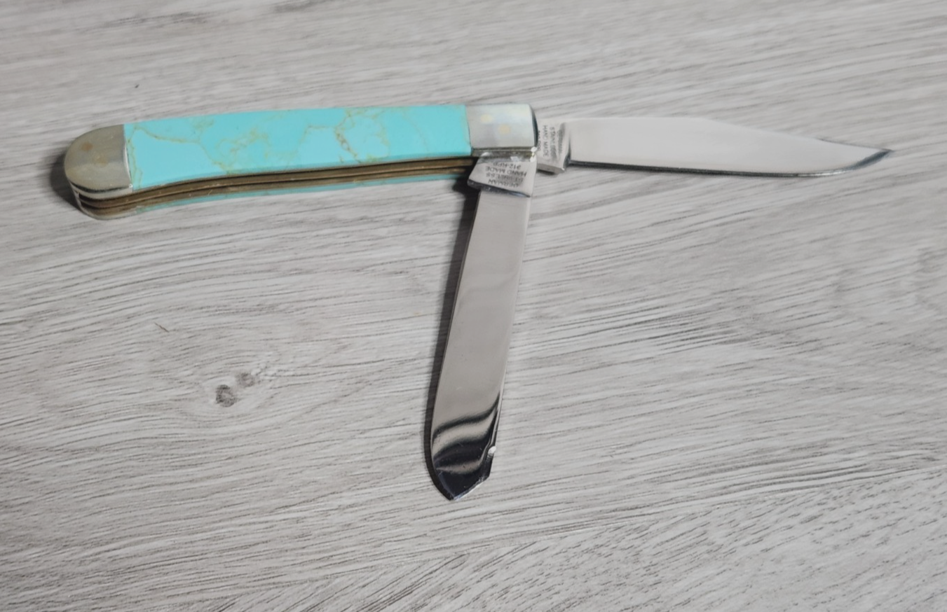 Hen & Rooster Michael Prater Turquoise Knife Set Hunter 5048 ...