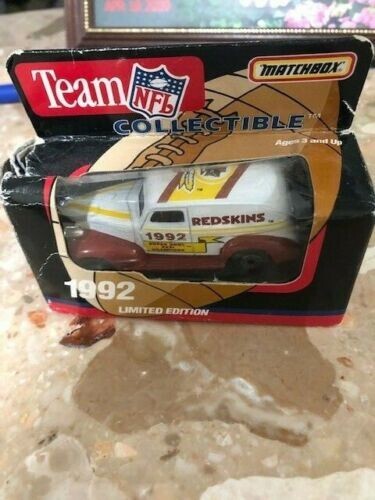 Vintage Rare Old 1992 Limited Edition Washington Redskins Matchbox MIP ...