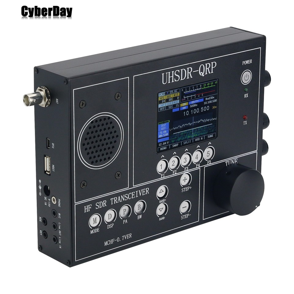 HamGeek UHSDR-QRP V0.7 1.8-30Mhz mcHF HF SDR Transceiver CW SSB AM FM ...