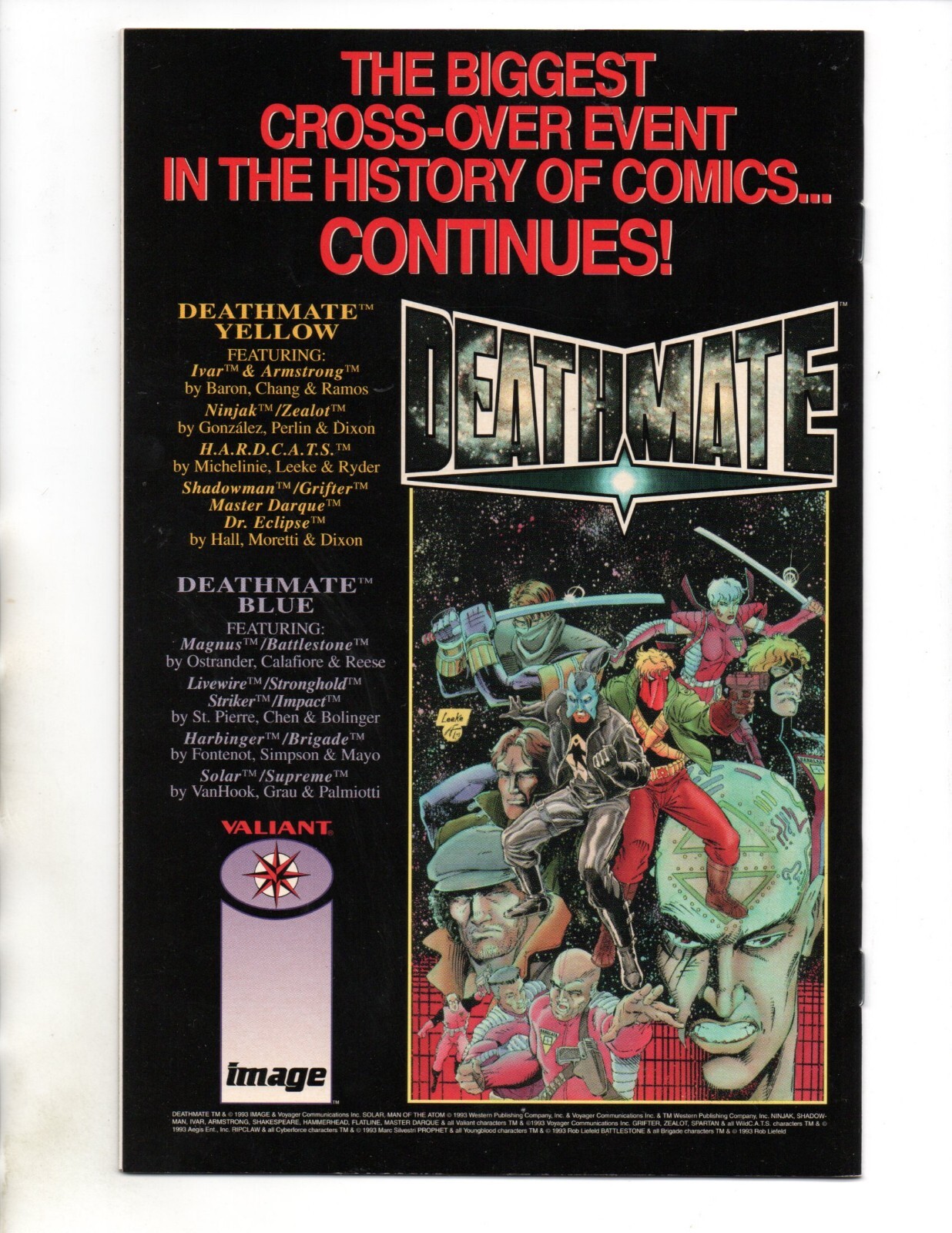 Deathmate Prologue, Black, Gold, Blue Image / Valiant 1993 VF / NM | eBay