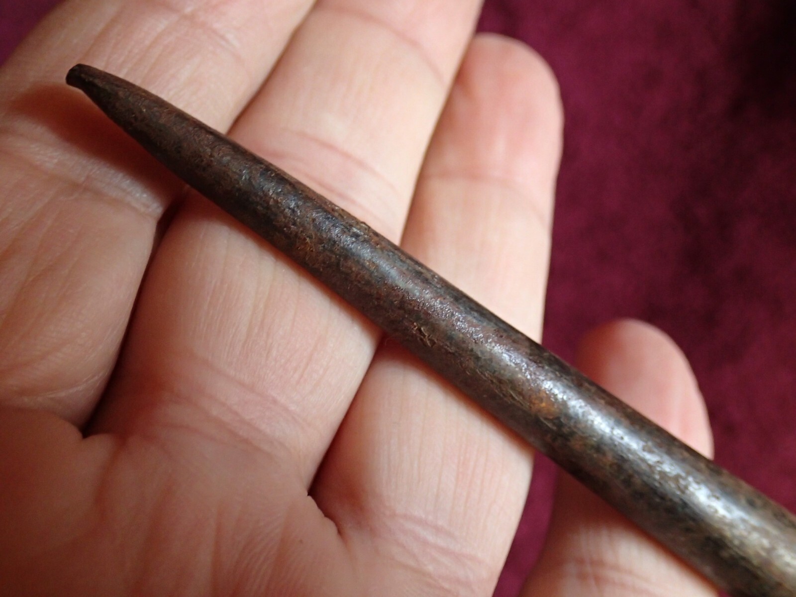 LARGE HEAVY ANTIQUE MARITIME ROPE SPLICING WORKING TOOL SWEDEN SWEDISH ...