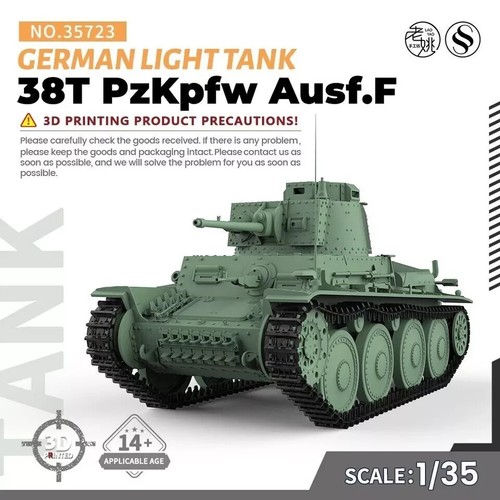 SSMODEL SS35723 1/35 Military Model Kit German 38T PzKpfw Light Tank ...