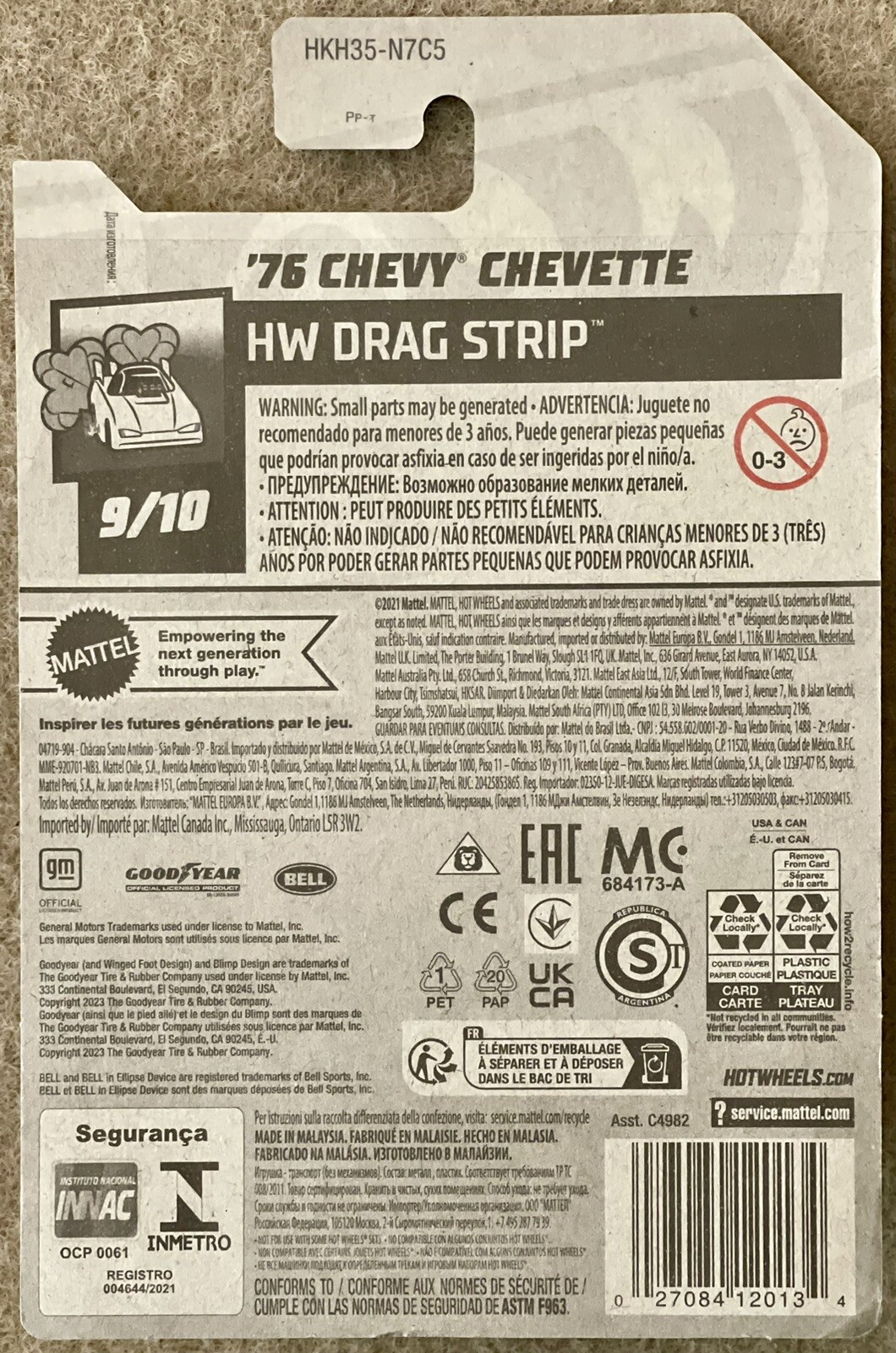 HOT WHEELS 2023 '76 CHEVY CHEVETTE #197/250 METALLIC RED - HW DRAG ...