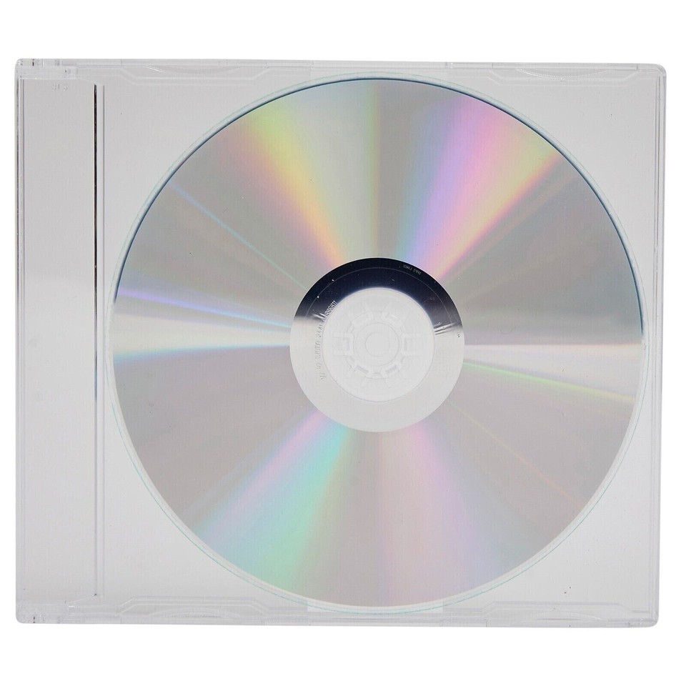1 x Single Maxi CD J Card 6mm Slim Clear Tray Empty Replacement Jewel ...
