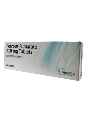 Ferrous Fumarate 210mg x 84 Iron Tablets | Anemia Iron Deficiency ...