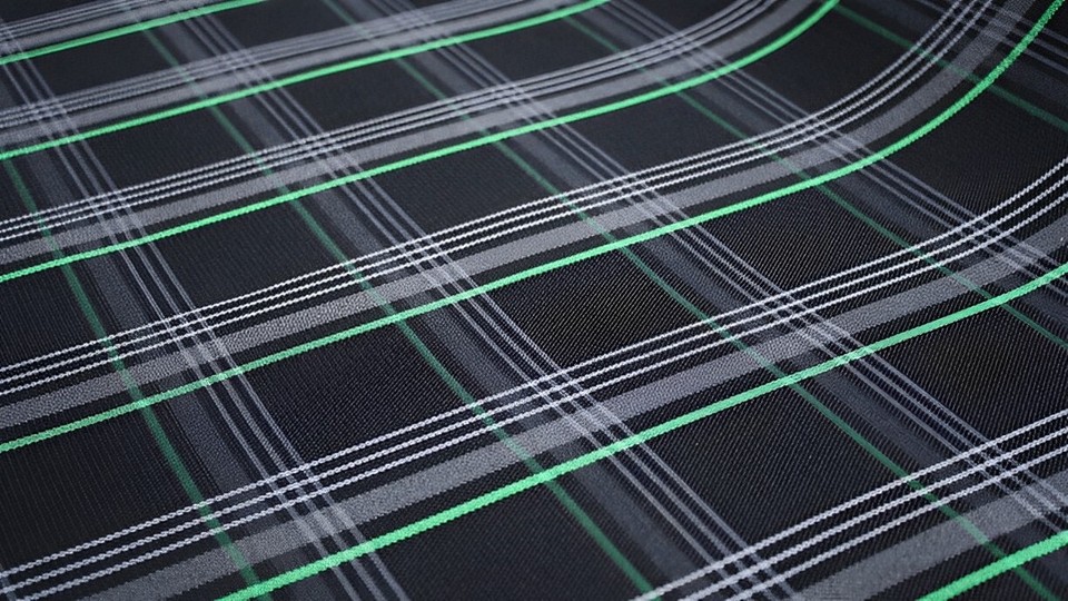 Green GTI Plaid Car Upholstery Fabric - VW Golf MK7- 3mm Foam - 59 ...