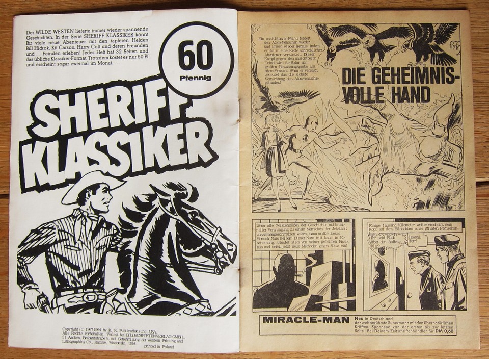 Doktor Solar, Nr. 8, Bildschriften Verlag, BSV, Gold Key 1967, Guter ...