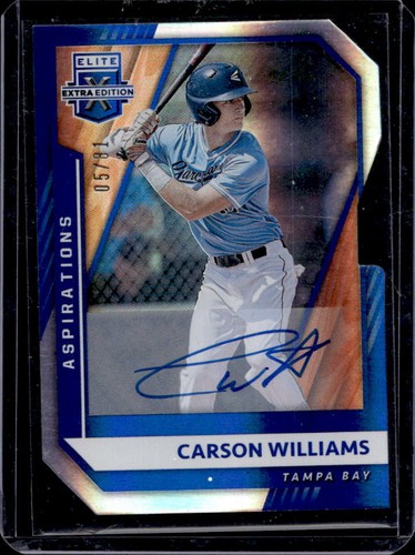 2021 Elite Extra Edition Carson Williams Signatures Aspirations RC Auto ...