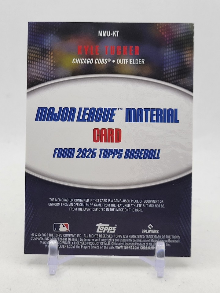 2025 Topps Update #MMU-KT Kyle Tucker Major League Materials | eBay