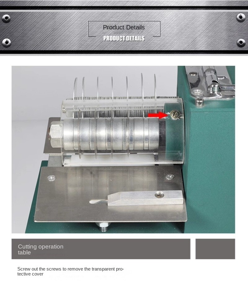 220V High Quality Double Head Leather Machine Belt Cutter Strap Cutting ...