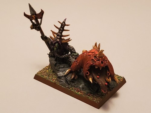 Warhammer Skarsnik & Gobbla Squig Night Goblin Age Sigmar Old World ...