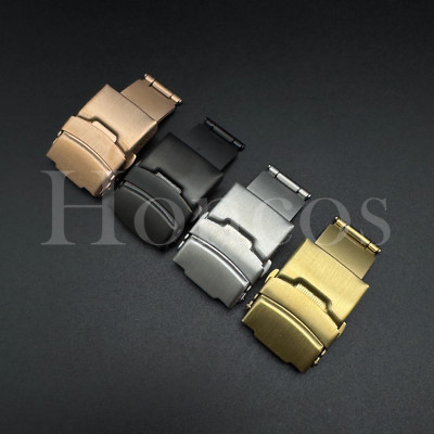 Double Lock Watch Clasp Buckle 18 20 22 24mm Deployment for Leather ...